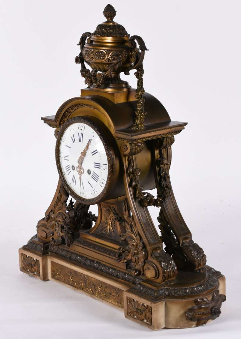 Belíssimo Relógio francês de mesa, mostrador de... - Galeria Alphaville