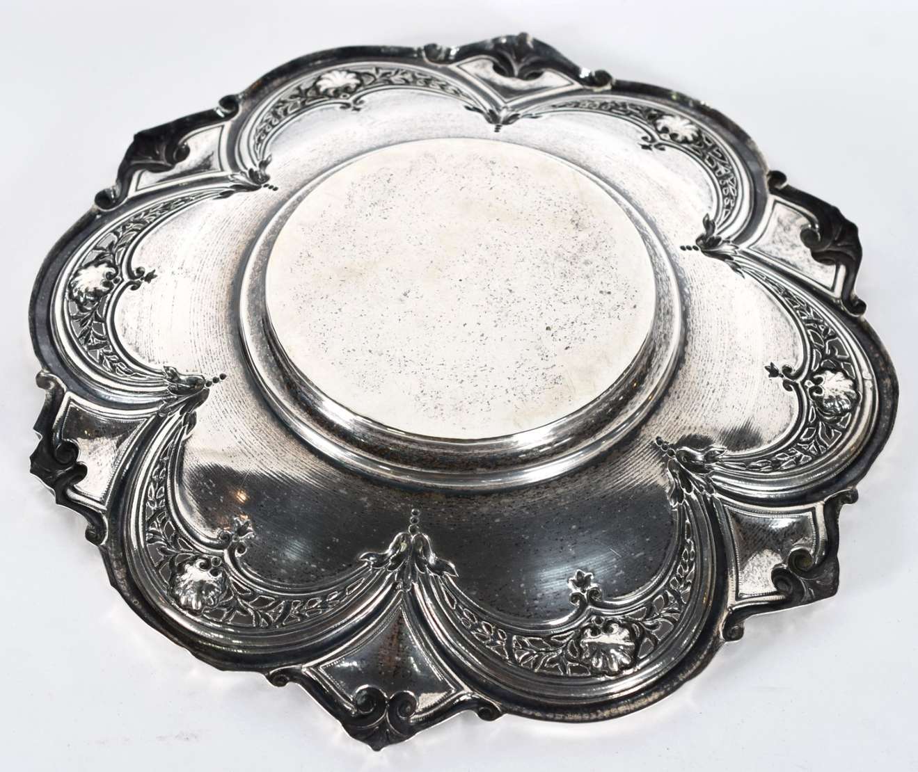 Salva de prata portuguesa contraste Javali II T... - Galeria Alphaville