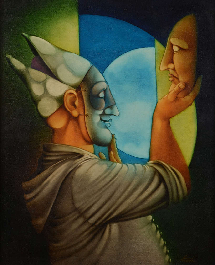 SAMI MATTAR - Figura com máscara - OST - 60 x 50 - Galeria Alphaville