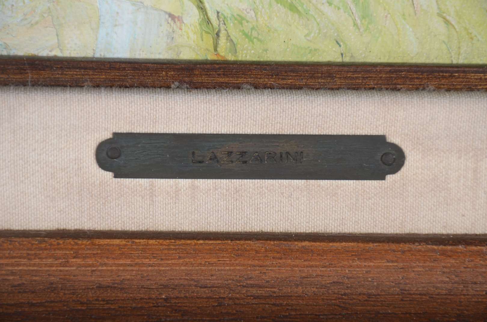 Domenico Lazzarini (1920-1987), Casario com mar... - Galeria Alphaville