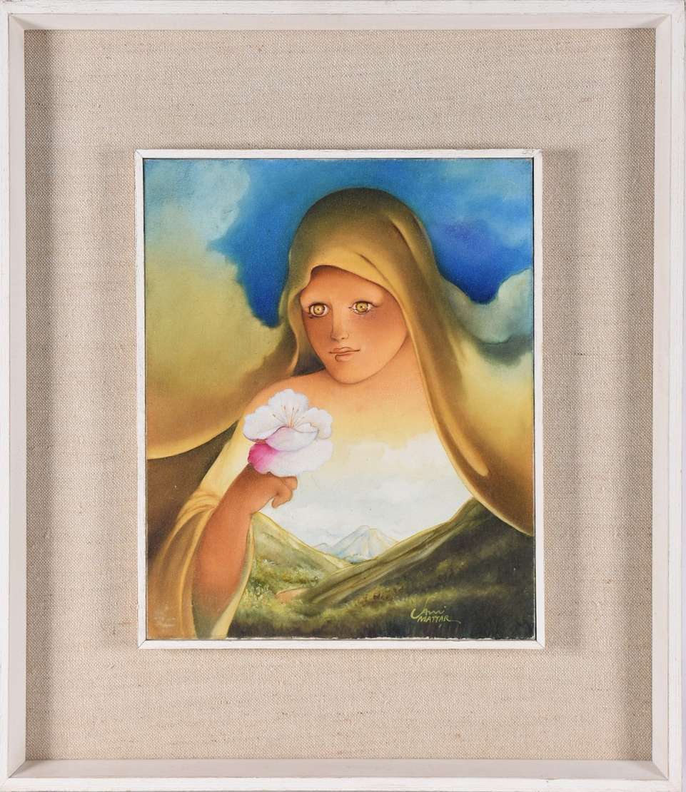 SAMI MATTAR (1930), Mulher com Flor - Galeria Alphaville