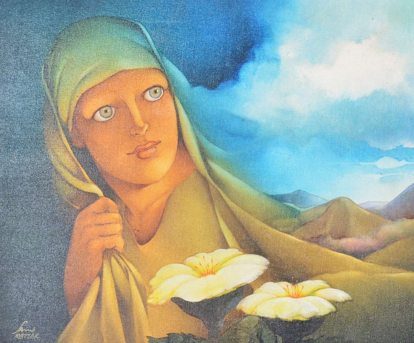 SAMI MATTAR (1930), Mulher com Flor - Galeria Alphaville