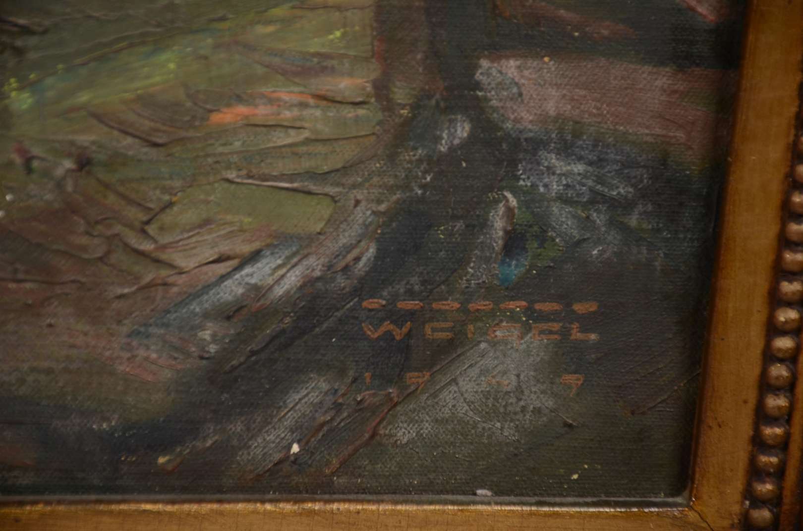 Rodolfo Weigel (1907-1987), Paisagem com riacho - Galeria Alphaville