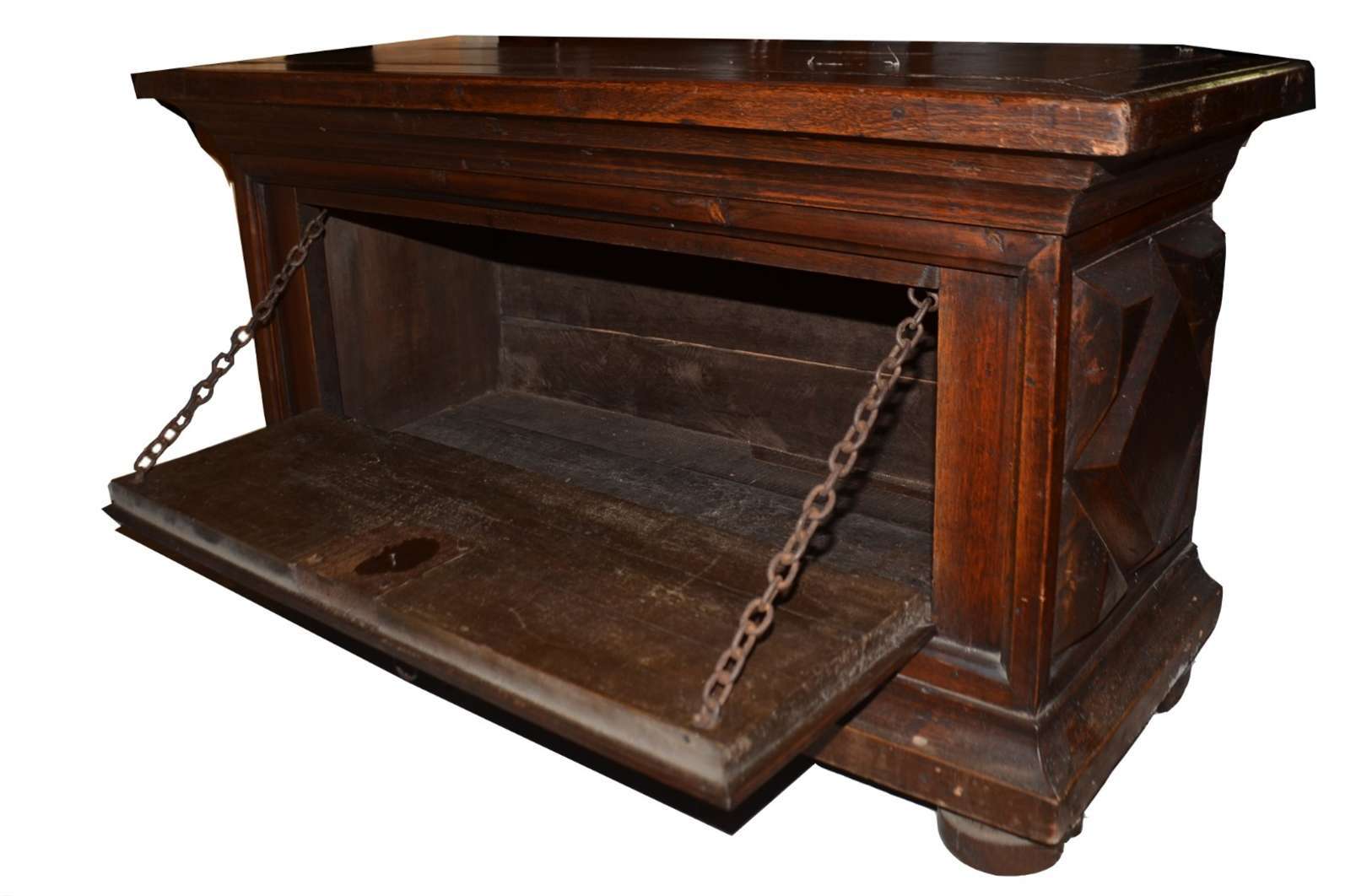 Móvel bar de madeira nobre, estilo colonial bra... - Galeria Alphaville