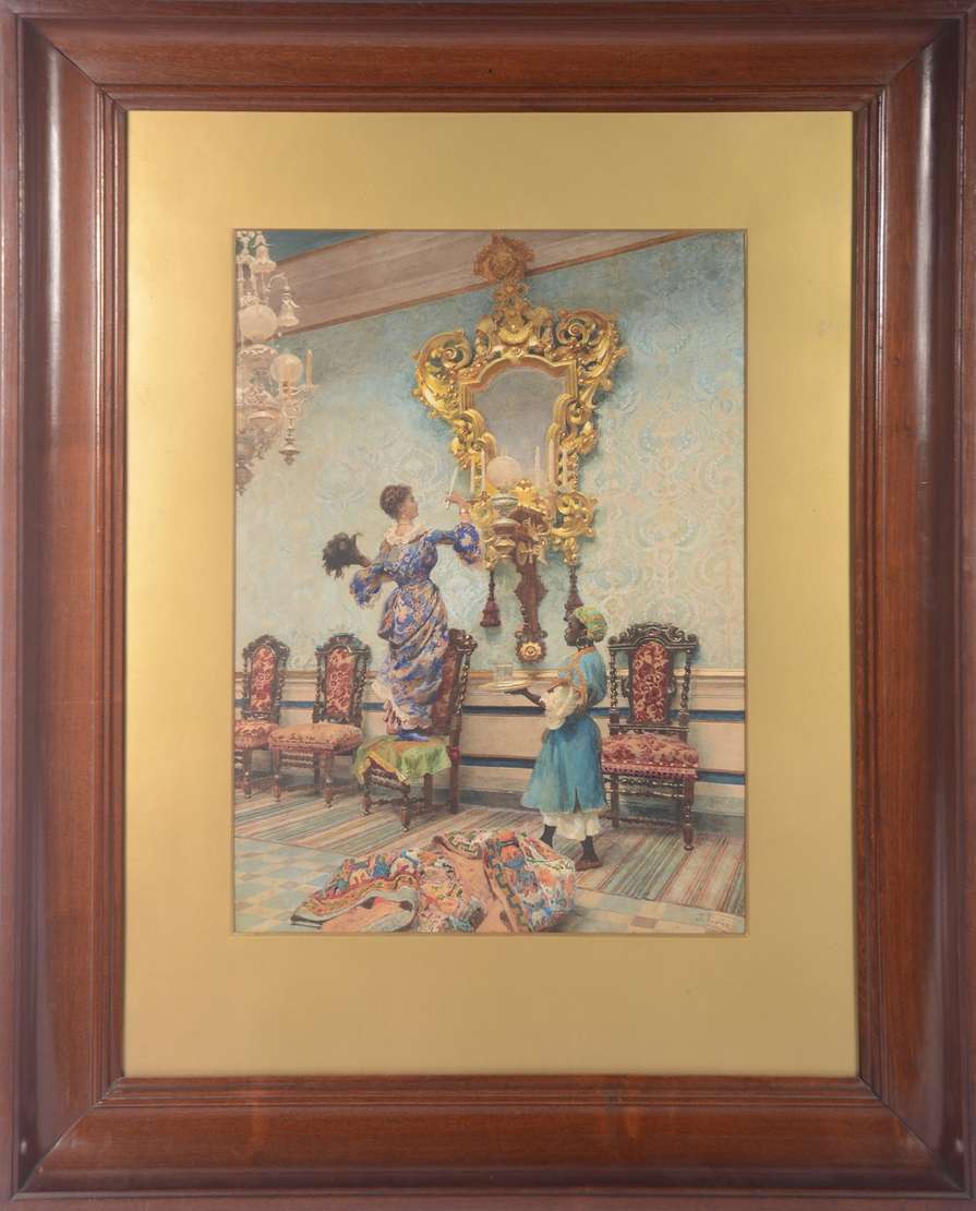 JOSEP TAPIRÓ (1836/1913), Living oriental - Galeria Alphaville