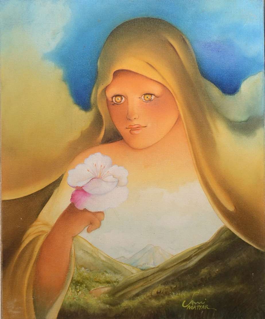 SAMI MATTAR (1930), Mulher com Flor - Galeria Alphaville