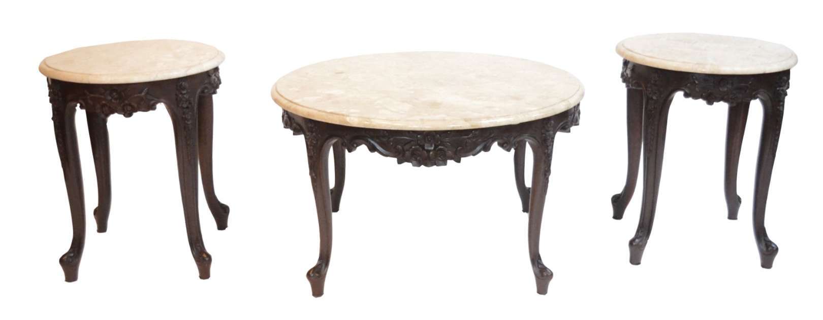 Conjunto de mesa de centro e par de mesas later... - Galeria Alphaville