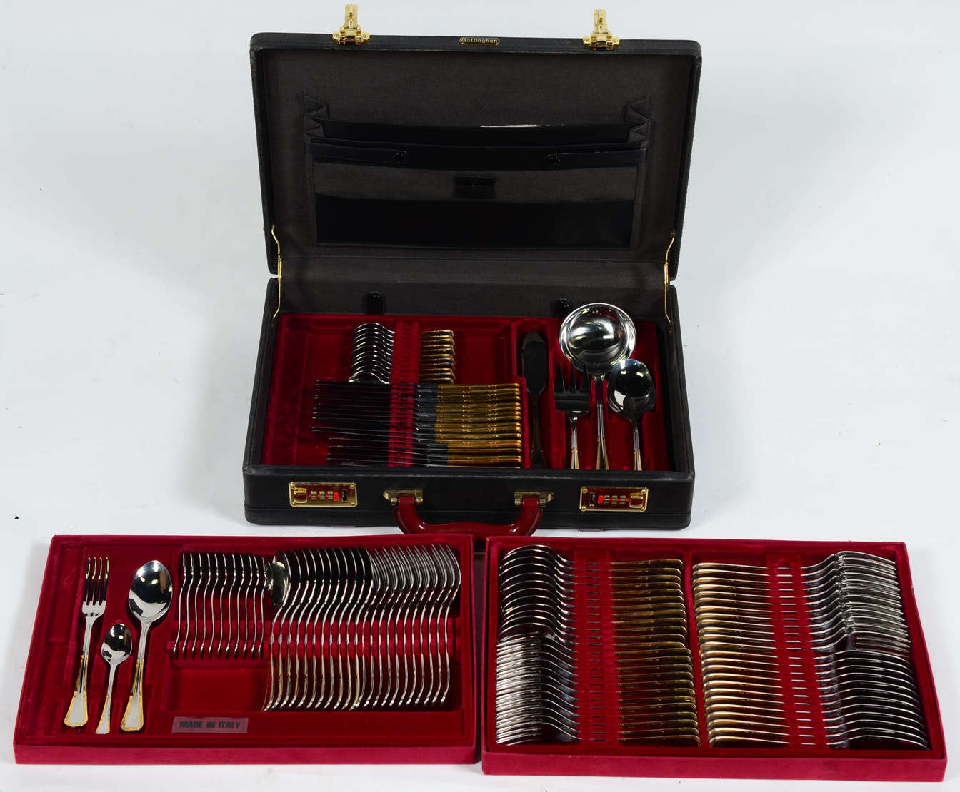 Faqueiro italiano GOTTINGHEN 18/10 linea Axenda... - Galeria Alphaville