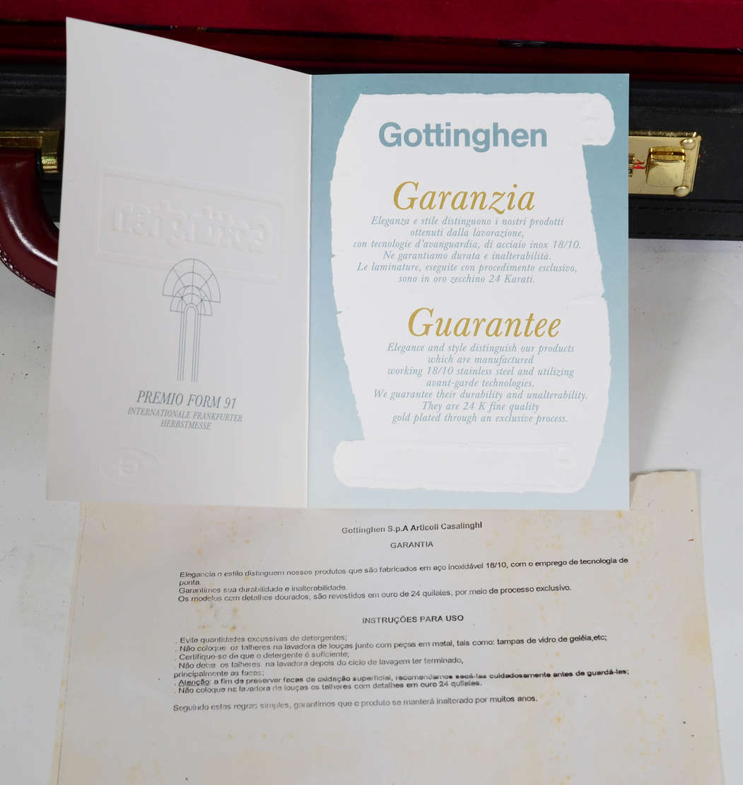 Faqueiro italiano GOTTINGHEN 18/10 linea Axenda... - Galeria Alphaville