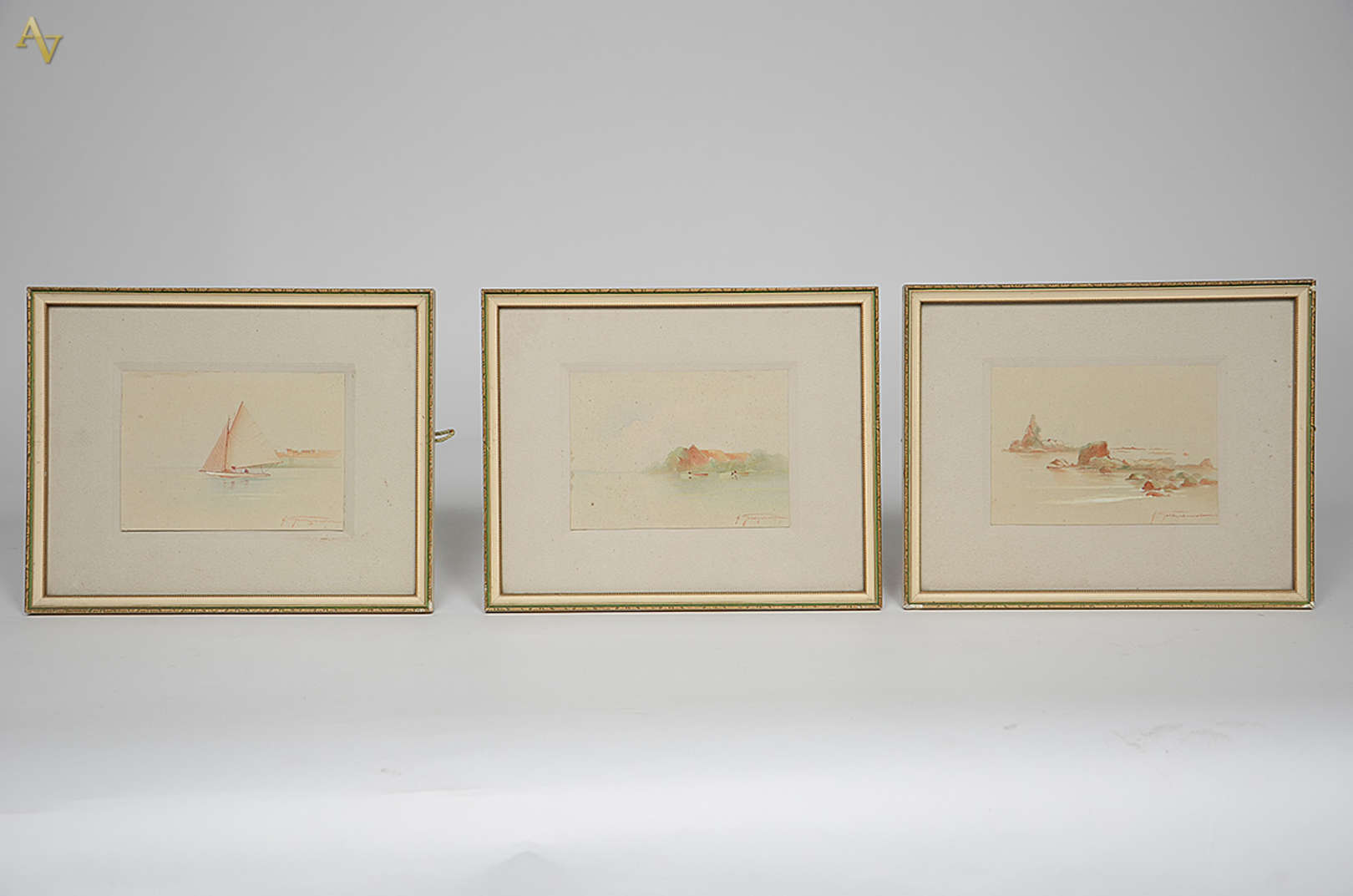 FRANCISCO GOLDSMITH - Paisagens - três aquarela... - Galeria Alphaville