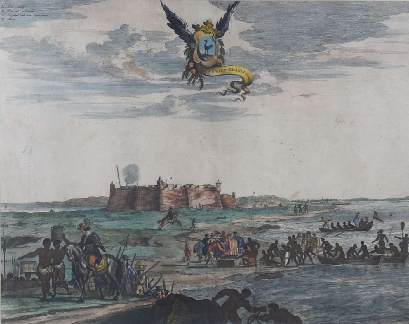 ARNOLDO MONTANUS (1625 -1683), Fluvius Grandis,... - TNT Arte