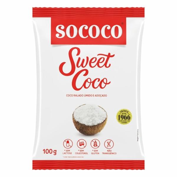 COCO RALADO SOCOCO SWEET 100G - Chama Drive