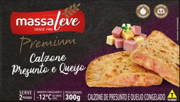 CALZONE MASSA LEVE 300G PRESUNTO E QUEIJO - Da Santa Sacolão e muito