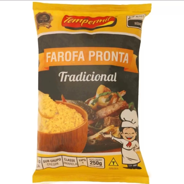 FAROFA PRONTA TEMPERMIL TRADICIONAL 250G - Estrela Azul