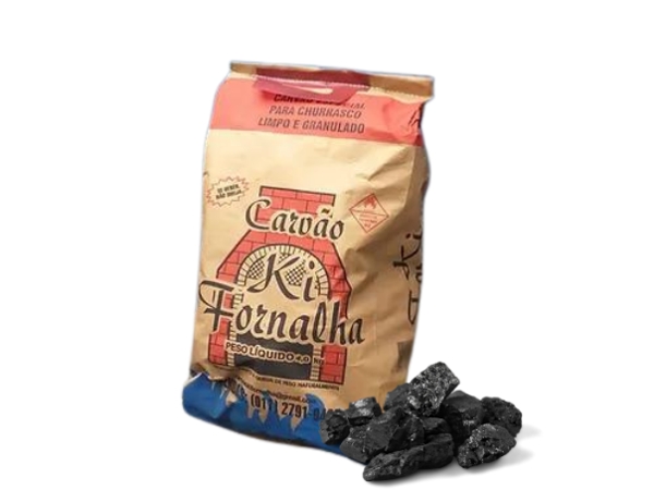 CARVAO KI FORNALHA 4KG - Estrela Azul