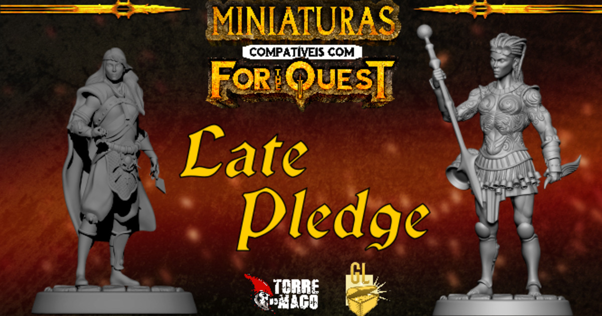 Miniaturas para For the Quest - LATE PLEDGE · Catarse