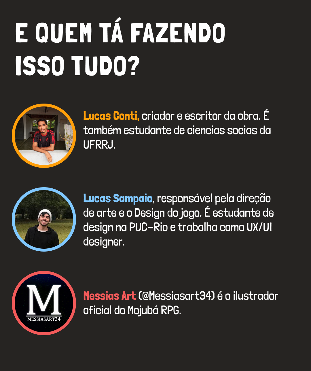 Mojubá Rpg · Catarse