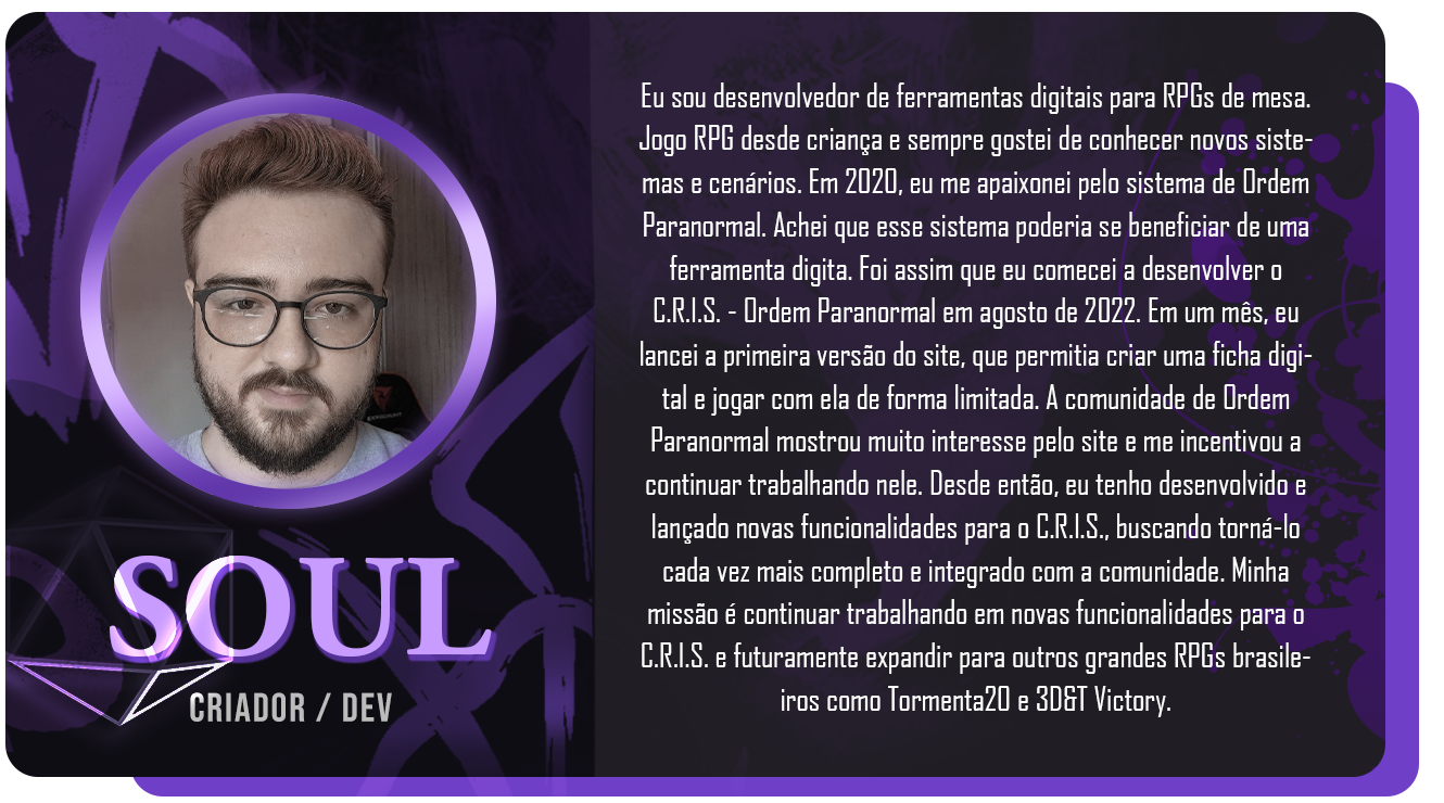 CRIS Ordem Paranormal · Catarse