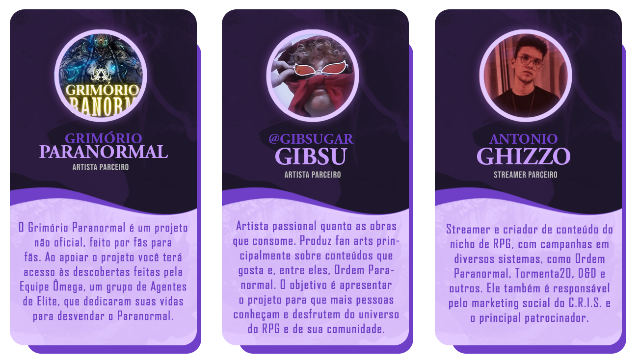 CRIS Ordem Paranormal · Catarse