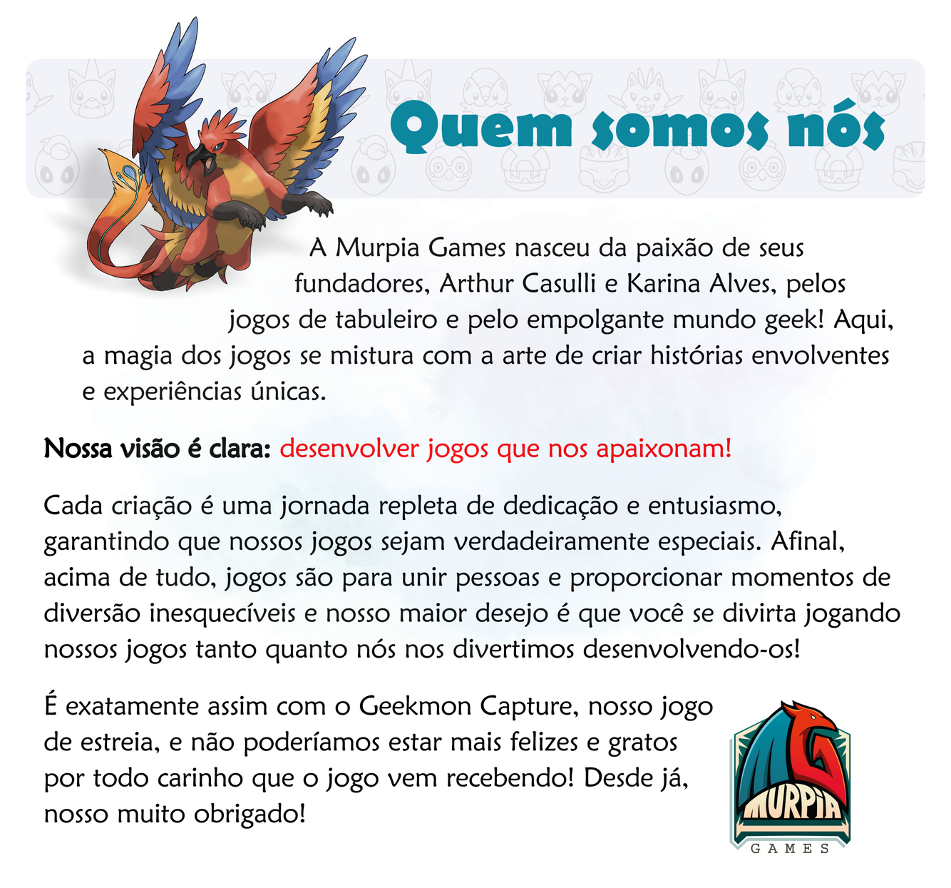 Geekmon Capture · Catarse