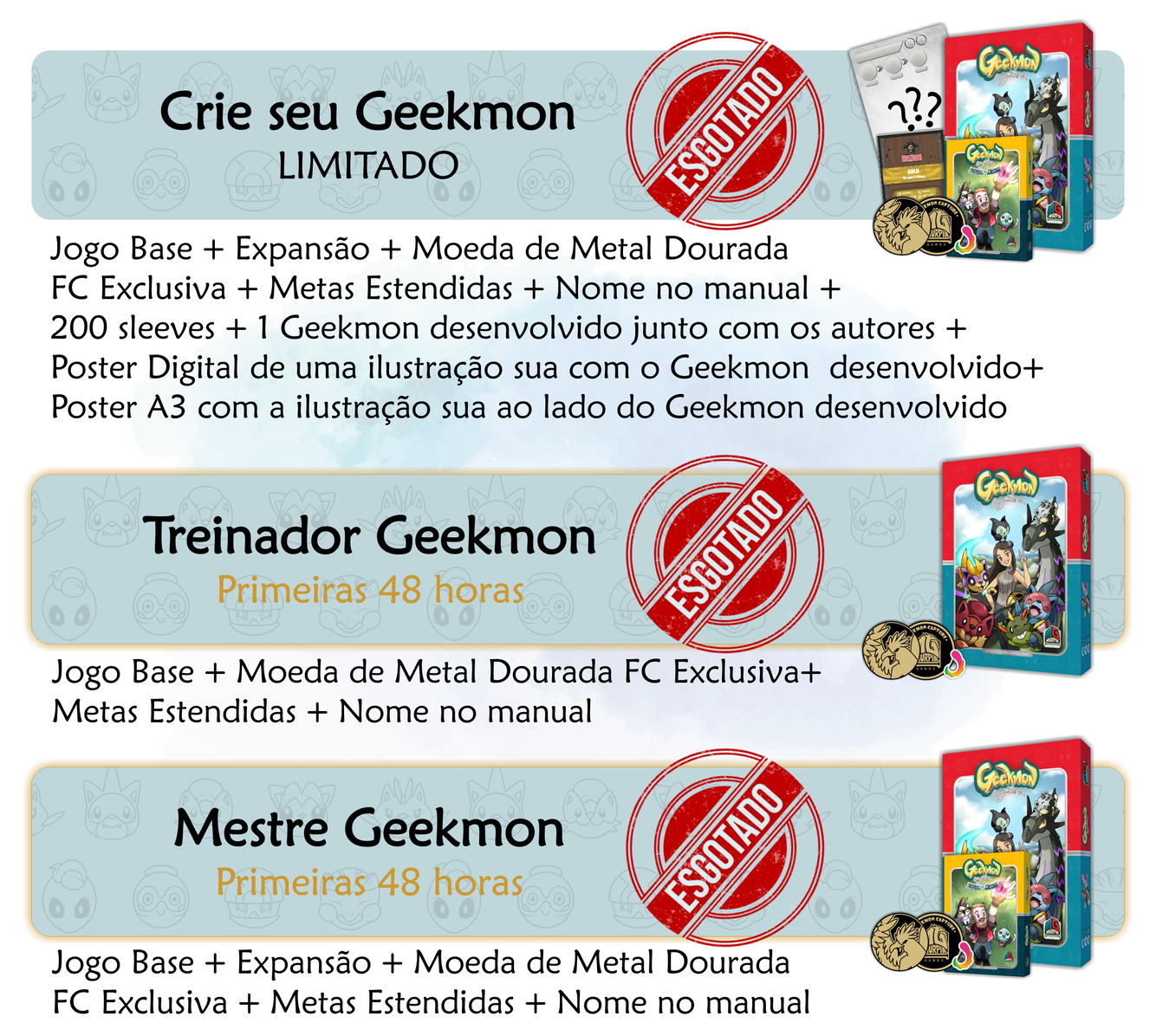 Geekmon Capture · Catarse