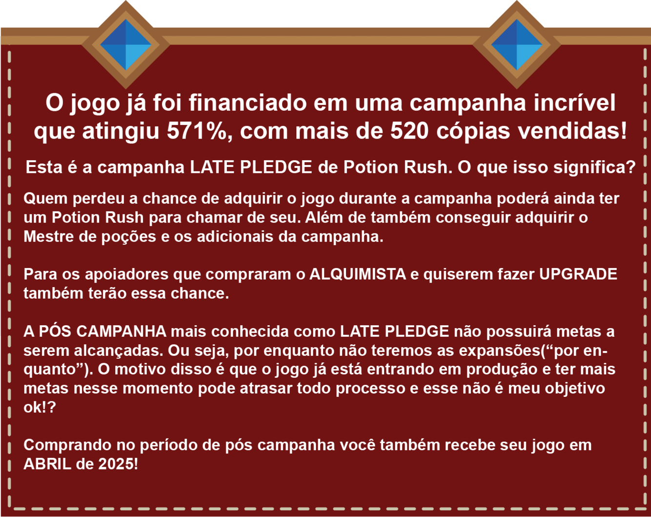 Potion Rush - LATE PLEDGE · Catarse