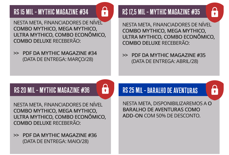 Mythic BR - Late Pledge · Catarse