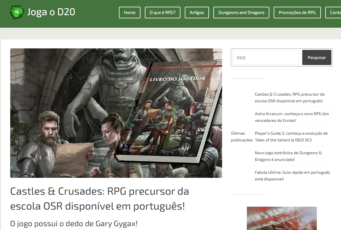 Castles & Crusades - Reforged · Catarse