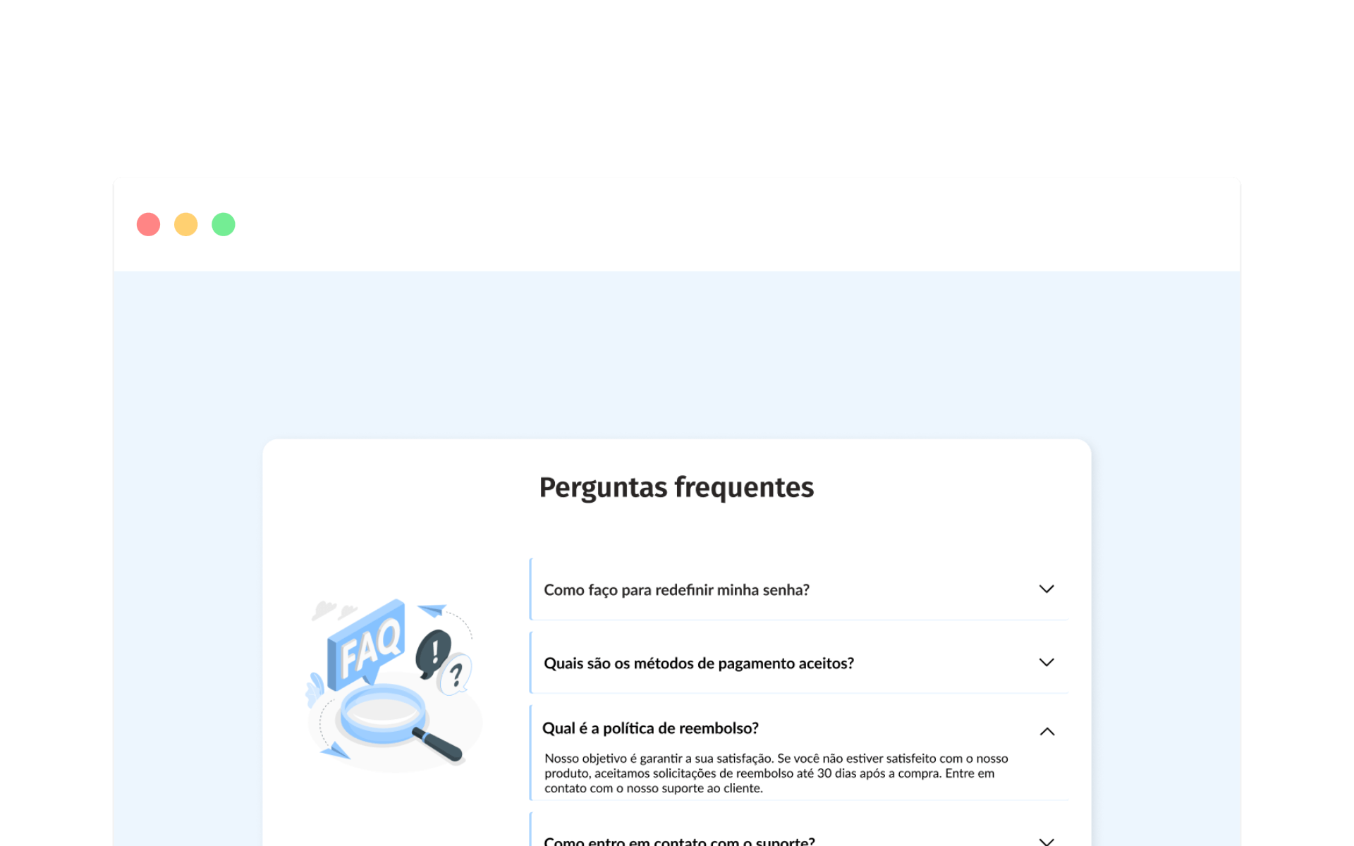 Projeto: Página FAQ | Codante.io