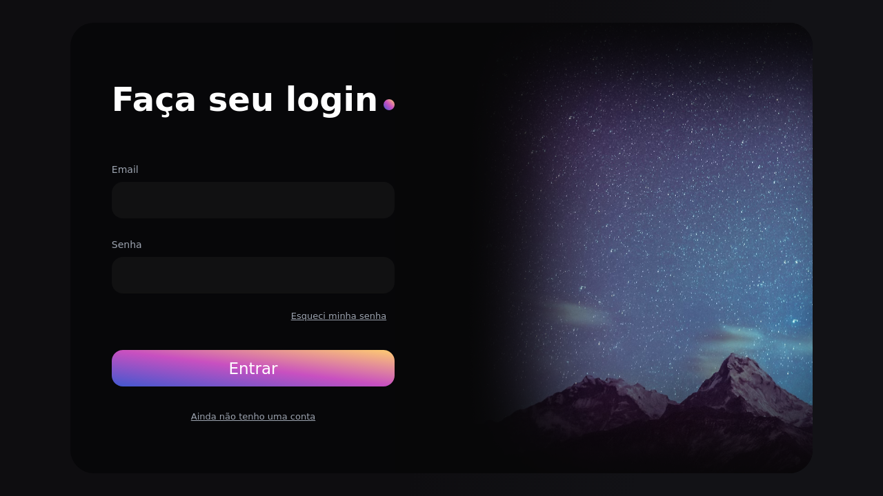 Projeto: Tela de login mais bonita do mundo | Codante.io