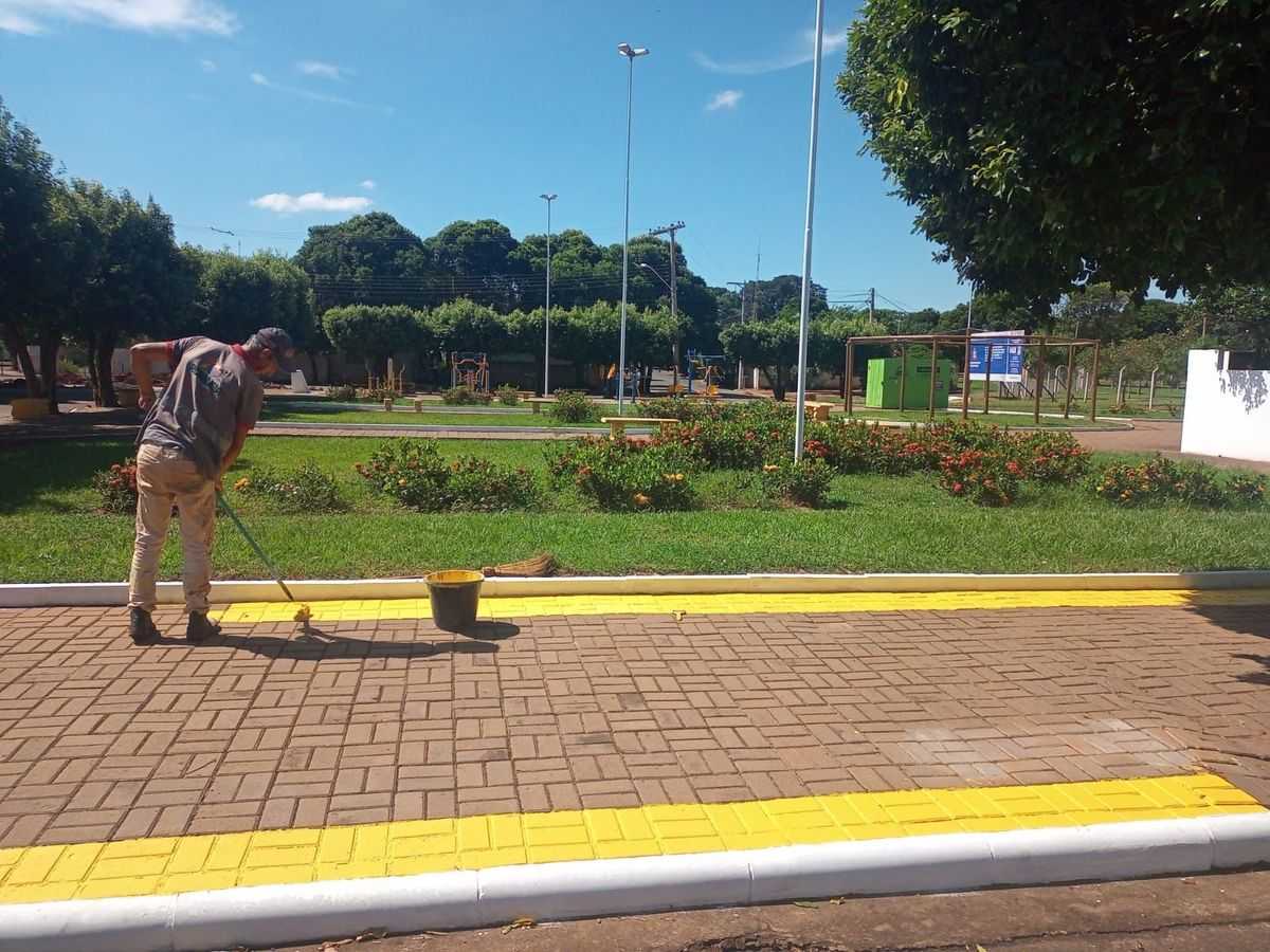 Regional Hoje - Praça Pedro Gagliarde recebe revitalização em Rubinéia