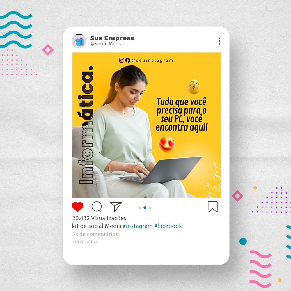 Kit de Social Media - Posts Prontos para Lojas de Informática no Canva ...