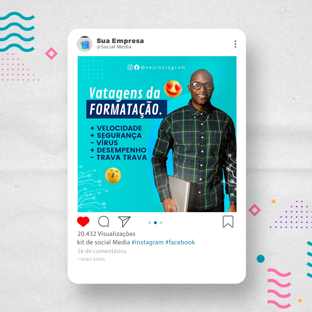 Kit de Social Media - Posts Prontos para Lojas de Informática no Canva ...