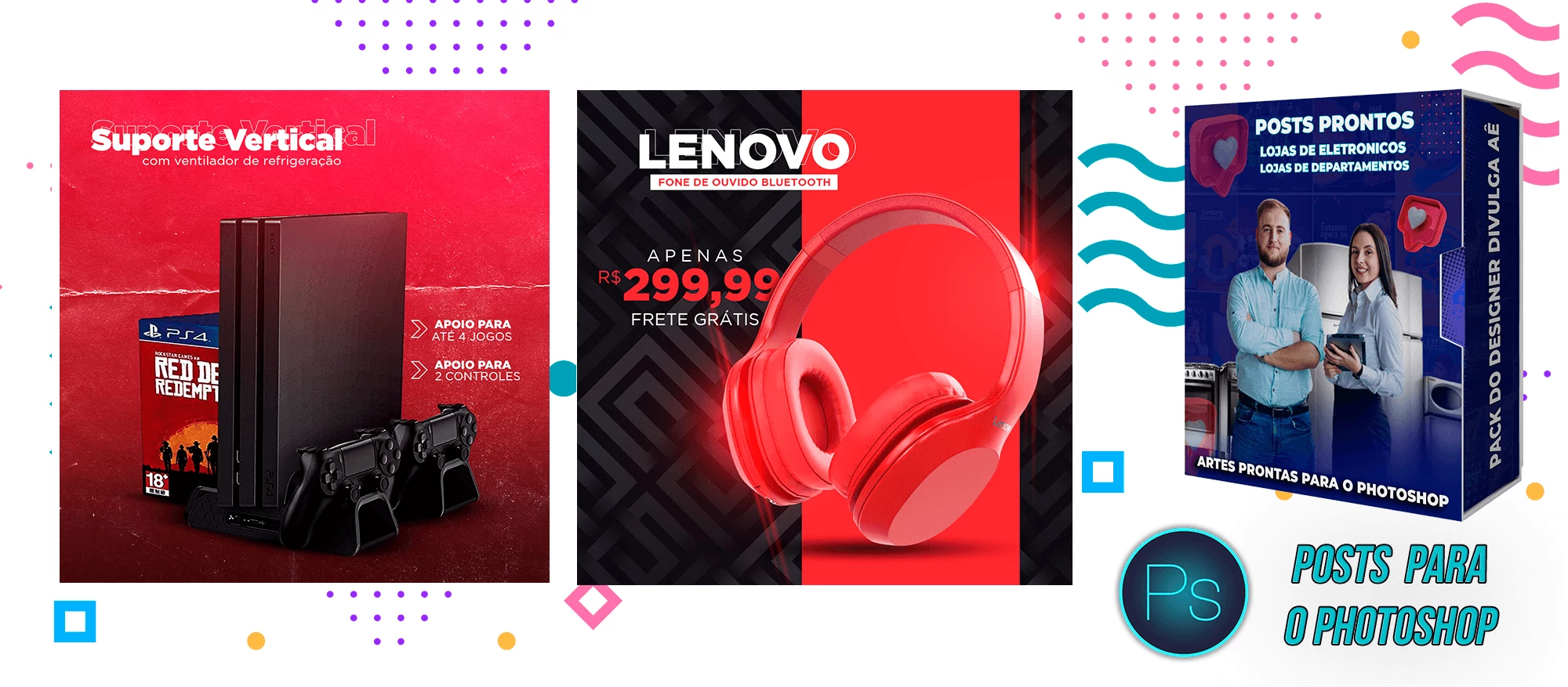 Mega Pack de Posts Prontos de Lojas de Departamento - Eletronicos e ...