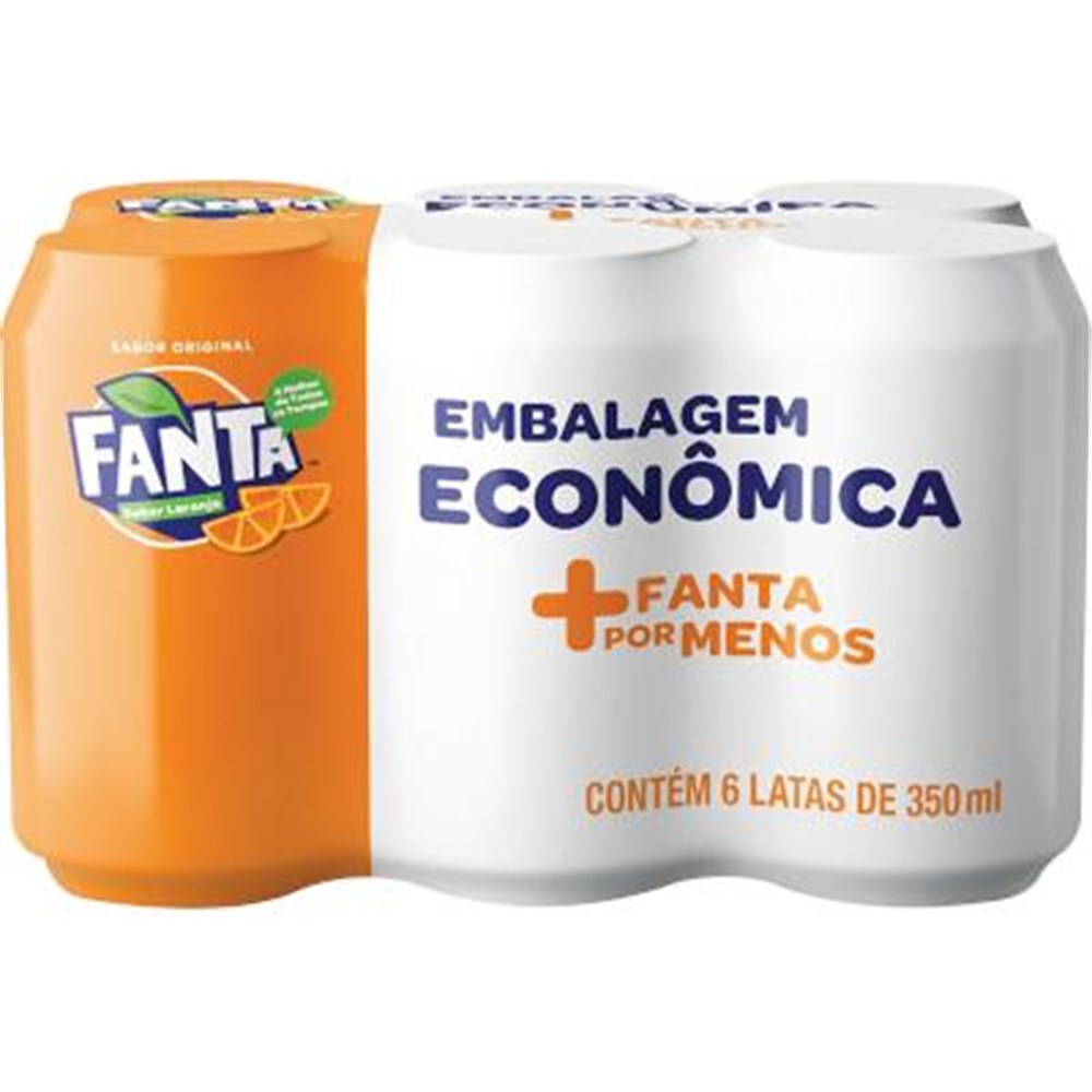 REF FANTA LARANJA 350ML c/6 UNI - neon distribuidora