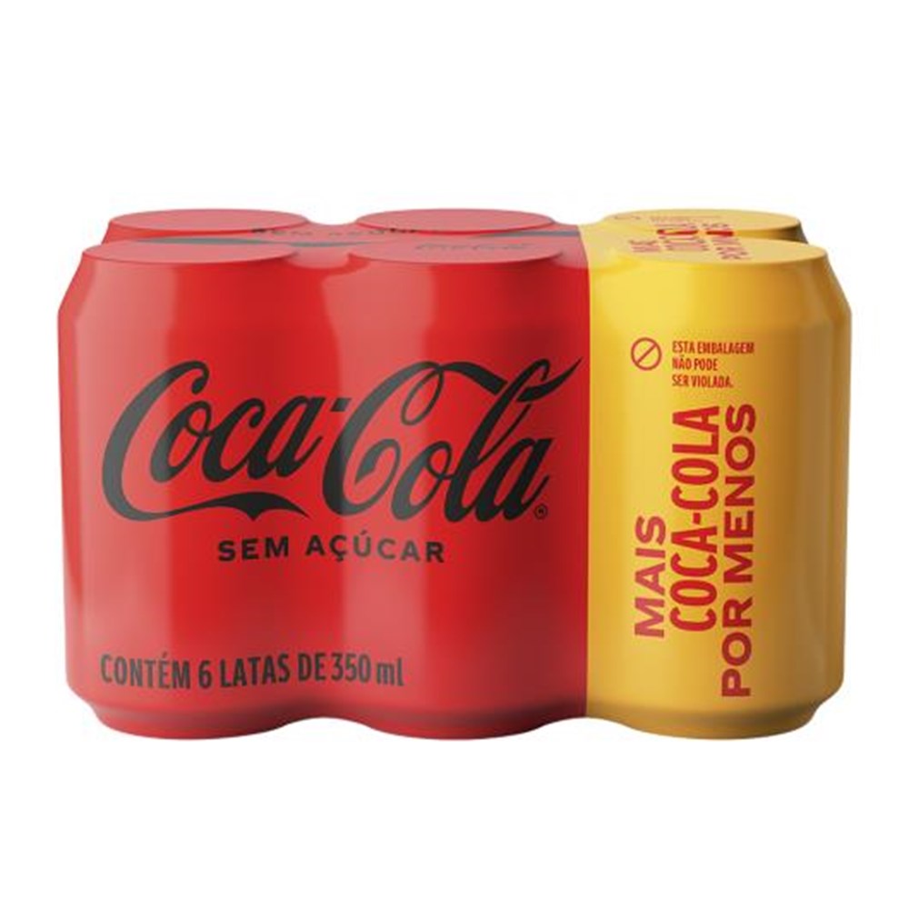 REF COCA COLA ZERO LATA 350 C/06 - neon distribuidora