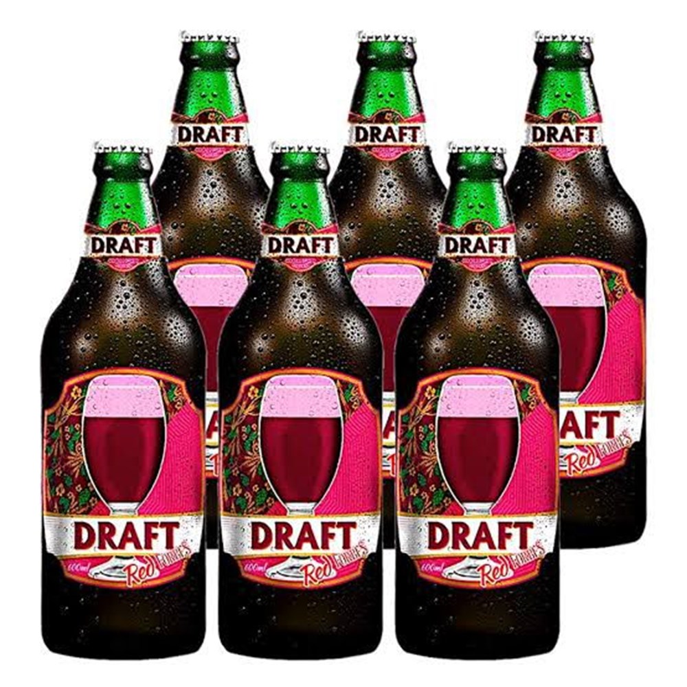 CHOPP DE VINHO TINTO DRAFT 600ML FD C/6 UNID - neon distribuidora