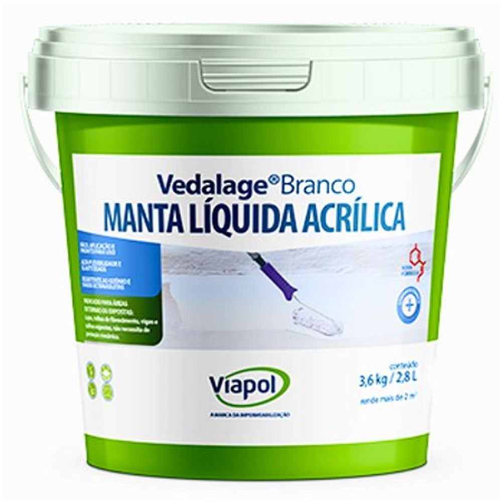 Manta Liquida Vedalage Branca GL 2,85 VIAPOL - MATERIAIS DE CONSTRUÇÃO ...