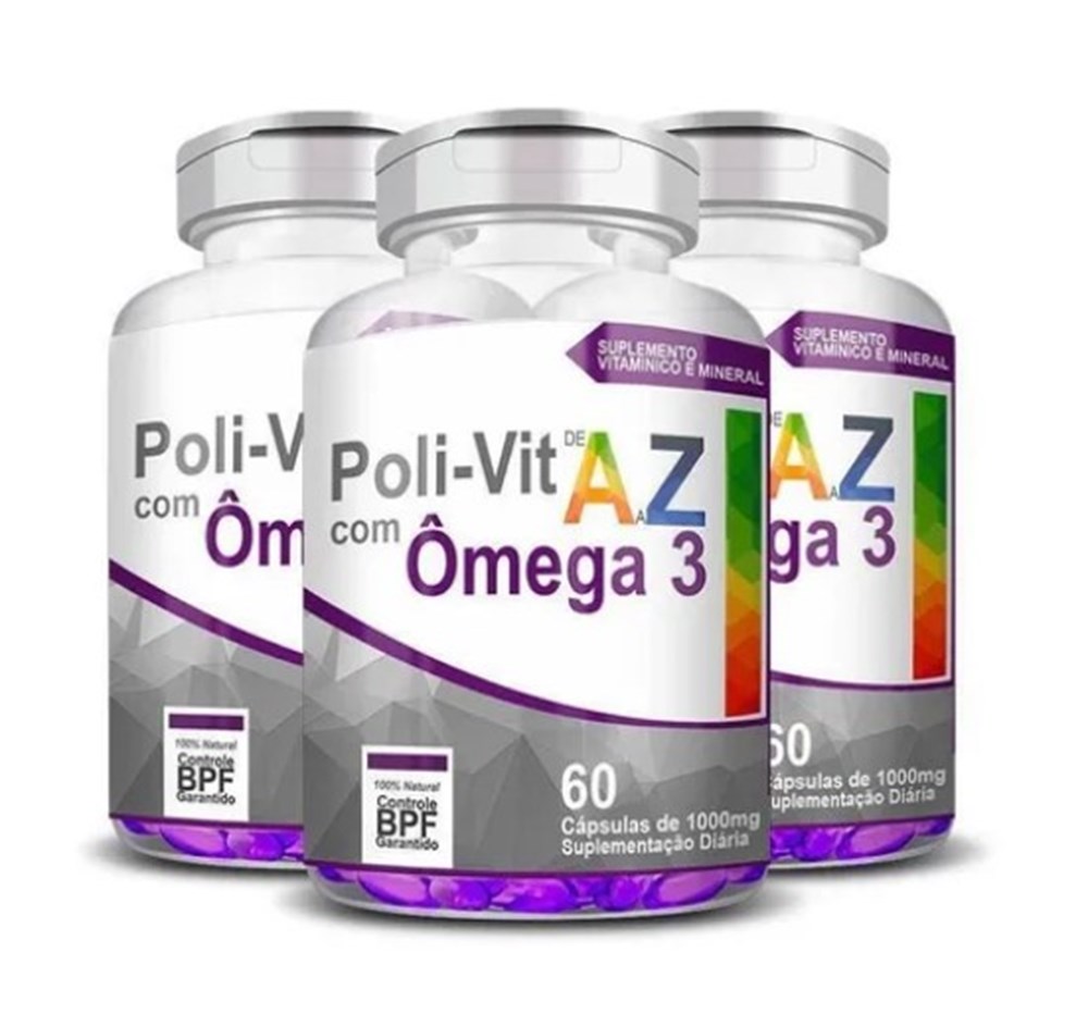 POLIVIT A-Z COM OMEGA-3 60 CAPSULAS 1000MG SMART NUTRITION - Meu Lado ...
