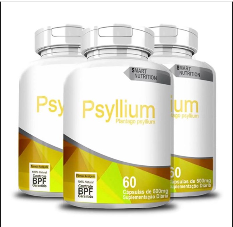 PSYLLIUM 60 CAPSULAS 500MG SMART NUTRITION - Meu Lado Natureba
