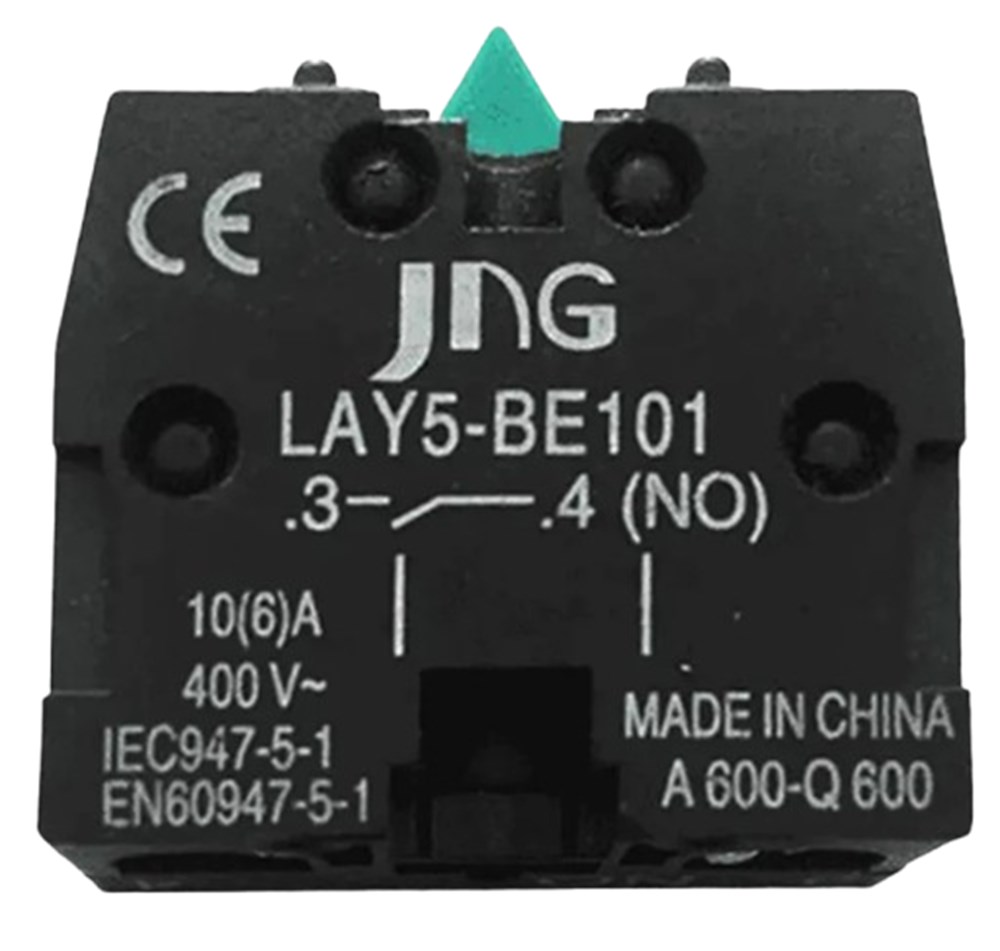 BLOCO DE CONTATO PARA BOTOES JNG | LAY80-BE101 | NA | COMPATIVEL COM LAY80 - Rio Control ...