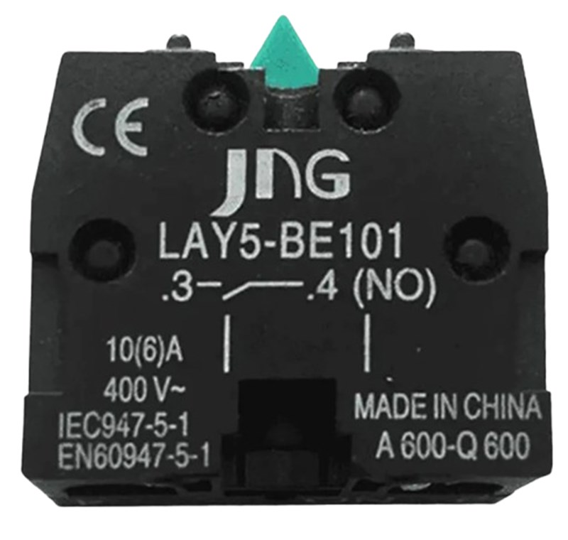 BLOCO DE CONTATO PARA BOTOES JNG | LAY80-BE101 | NA | COMPATIVEL COM LAY80 - Rio Control ...