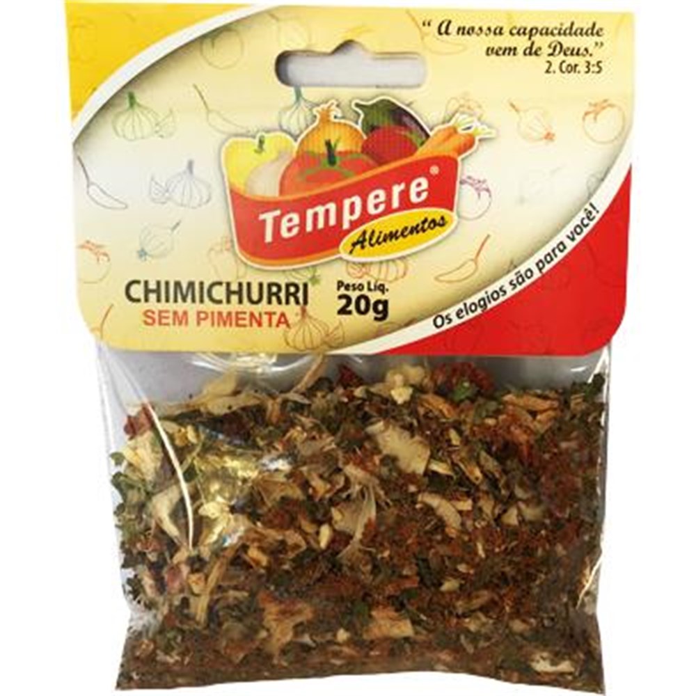 CHIMICHURRI SEM PIMNENTA PCT 20G SPIRRO - Multicasa