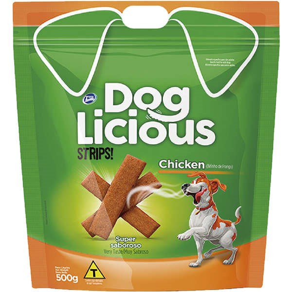 DogLicious Strips! Chicken Bifinho Frango 500g - Rancho Fino
