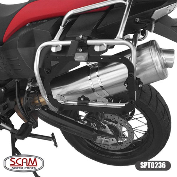 Suporte Bau Lateral F 800 GS Adventure 14... Scam SPTO236 - Moby Sport