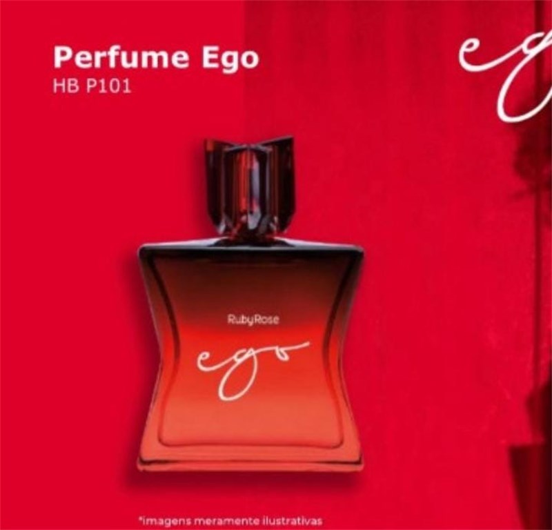 PERFUME EGO RUBY ROSE HBP101 BOX/3UND - lucky lady maquiagens