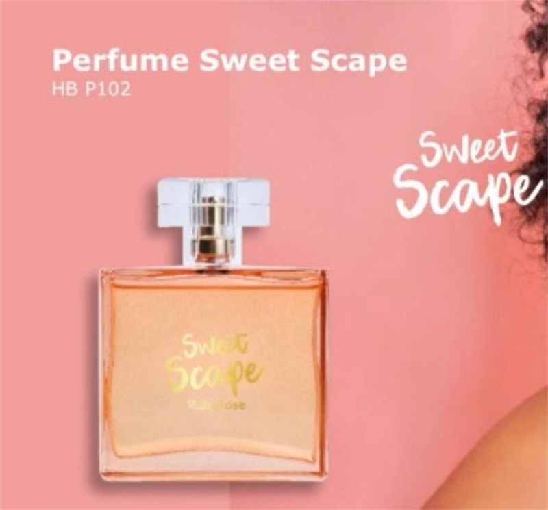 PERFUME SWEET SCAPE RUBY ROSE HBP102 BOX/3UND - lucky lady maquiagens