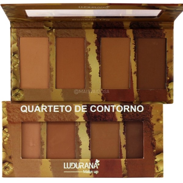 B00033 QUARTETO DE CONTORNO LUDURANA BOX/12UND - lucky lady maquiagens