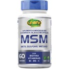 MSM - METIL SULFONIL METANO 60 CAPS 600MG - UNILIFE - FLORA AZUL