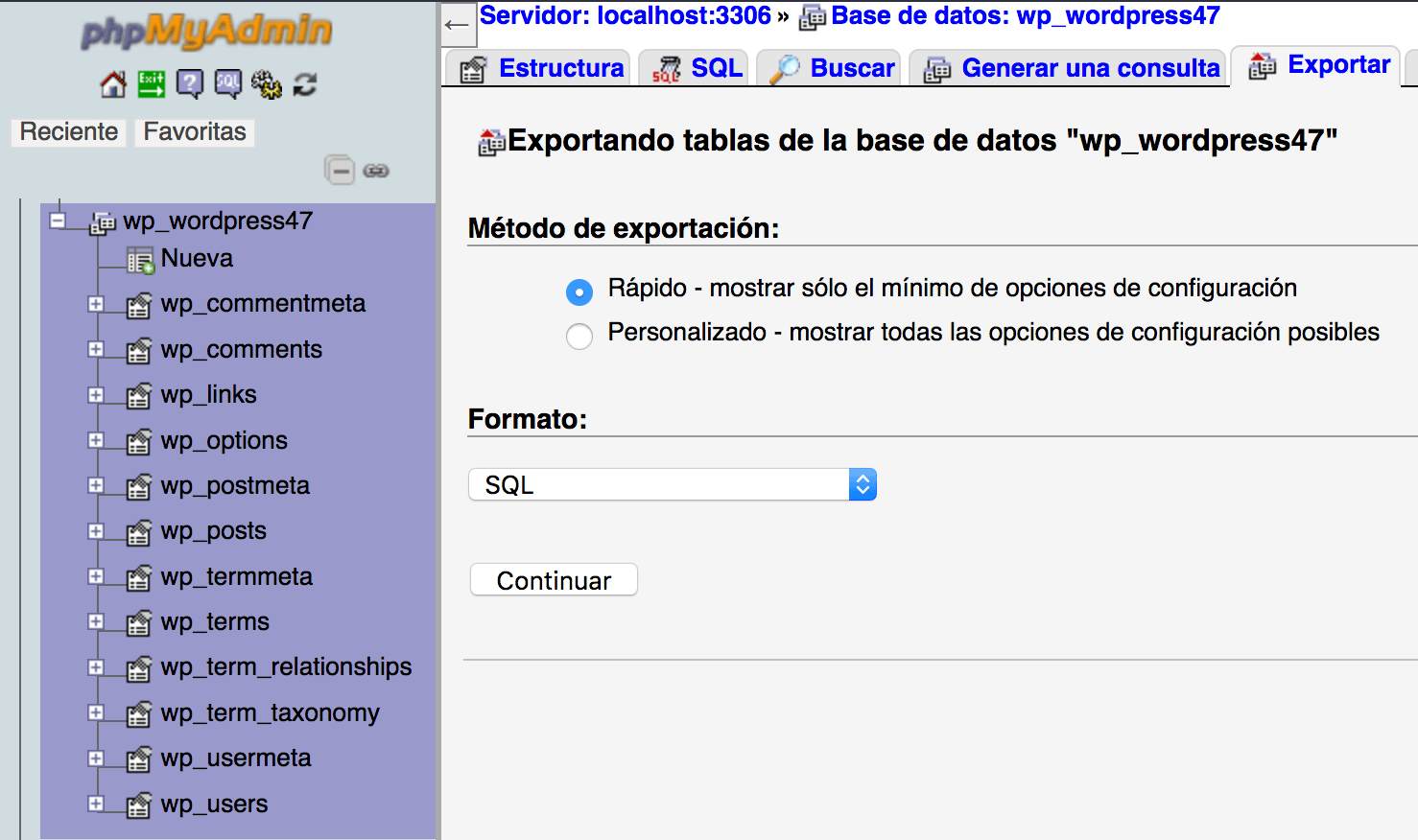 Mover WordPress manualmente - DecodeCMS
